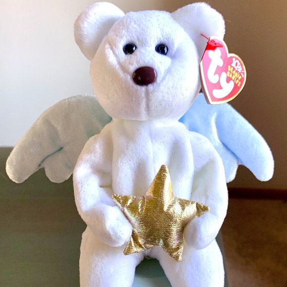Ty | Toys | 203 40030 Star Exclusive Angel Teddy Bear Blue Velvet Wings ...